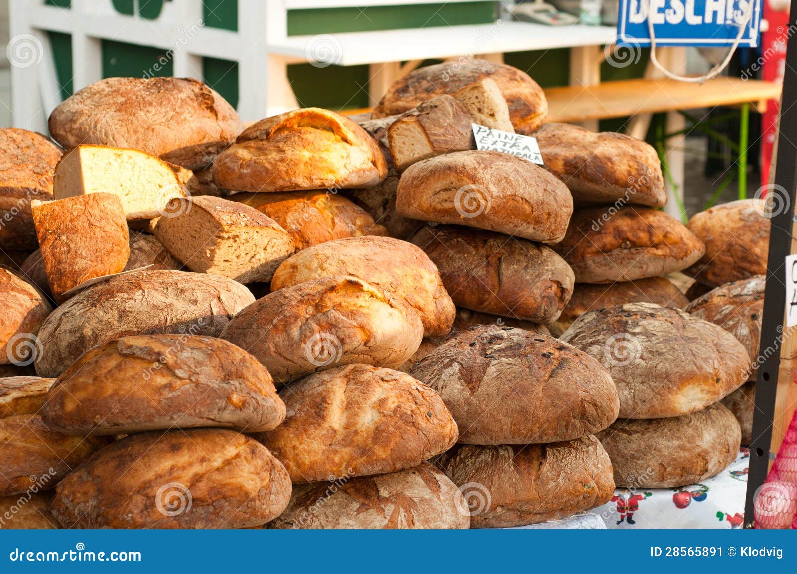 Bread on outdoor market stock image. Image of outdoor - 28565891