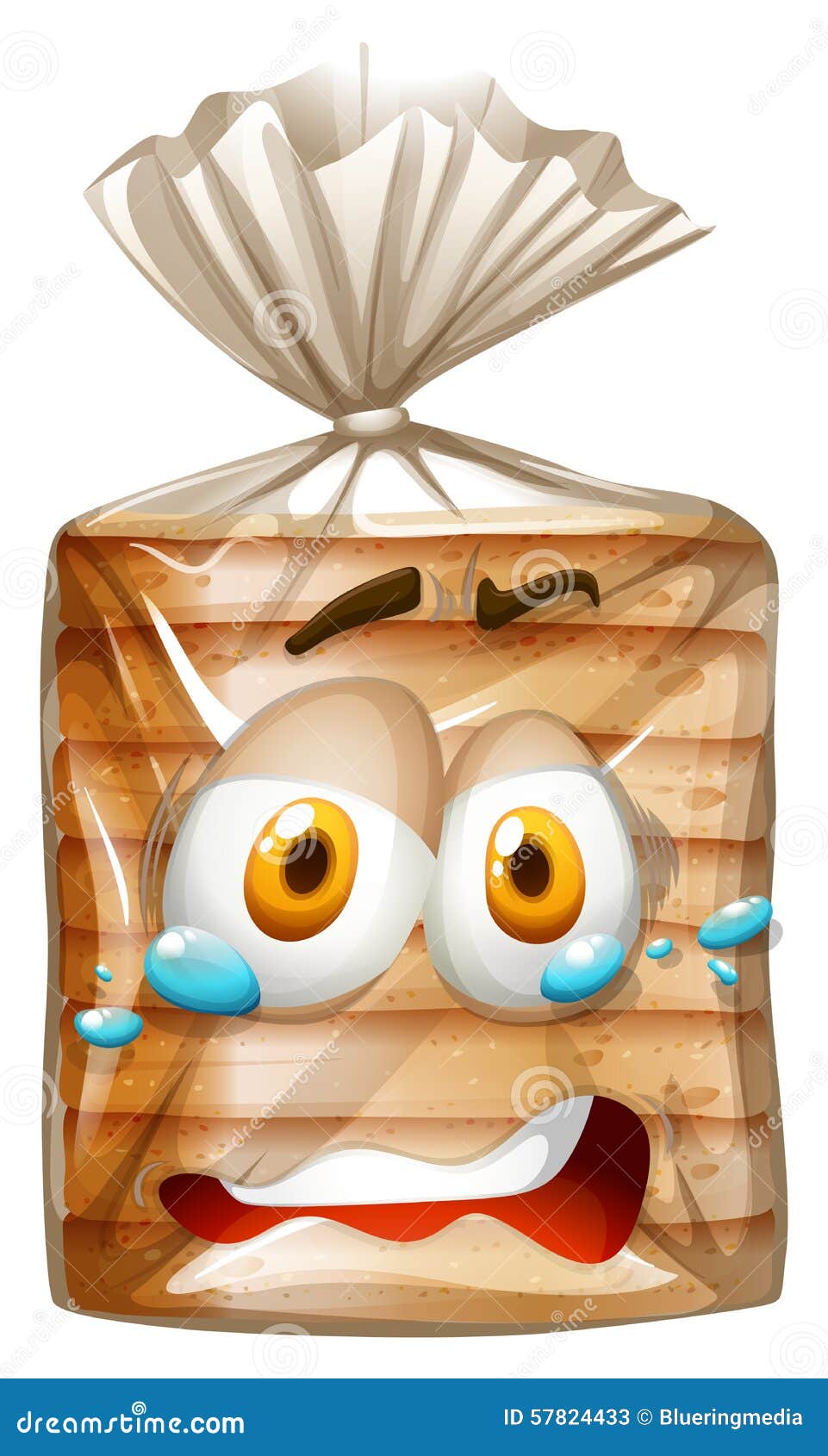 Scared Face With Open Mouth And Cold Sweat. Frightened Emoticon Mood ...