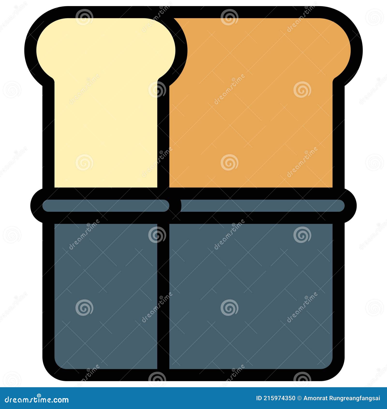 Bread Pan Icon, Bakery and Baking Related Vector Stock Vector ...