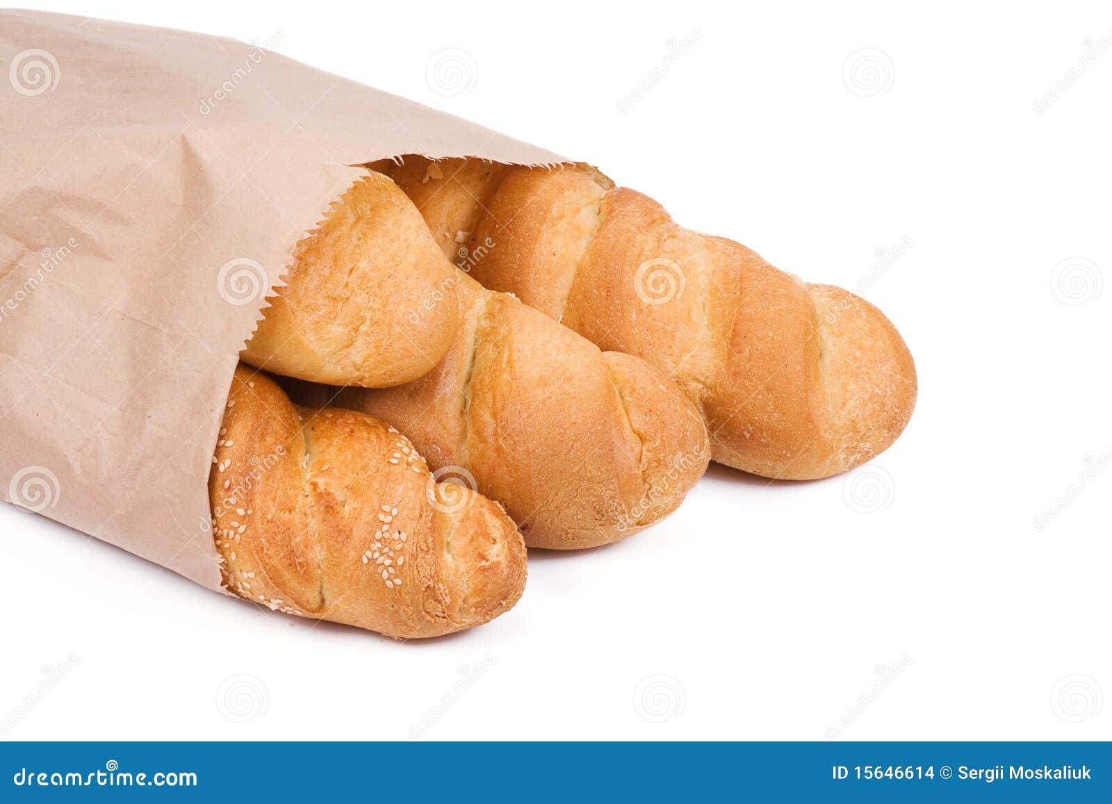 Bread in paper packet stock photo. Image of agriculture - 15646614