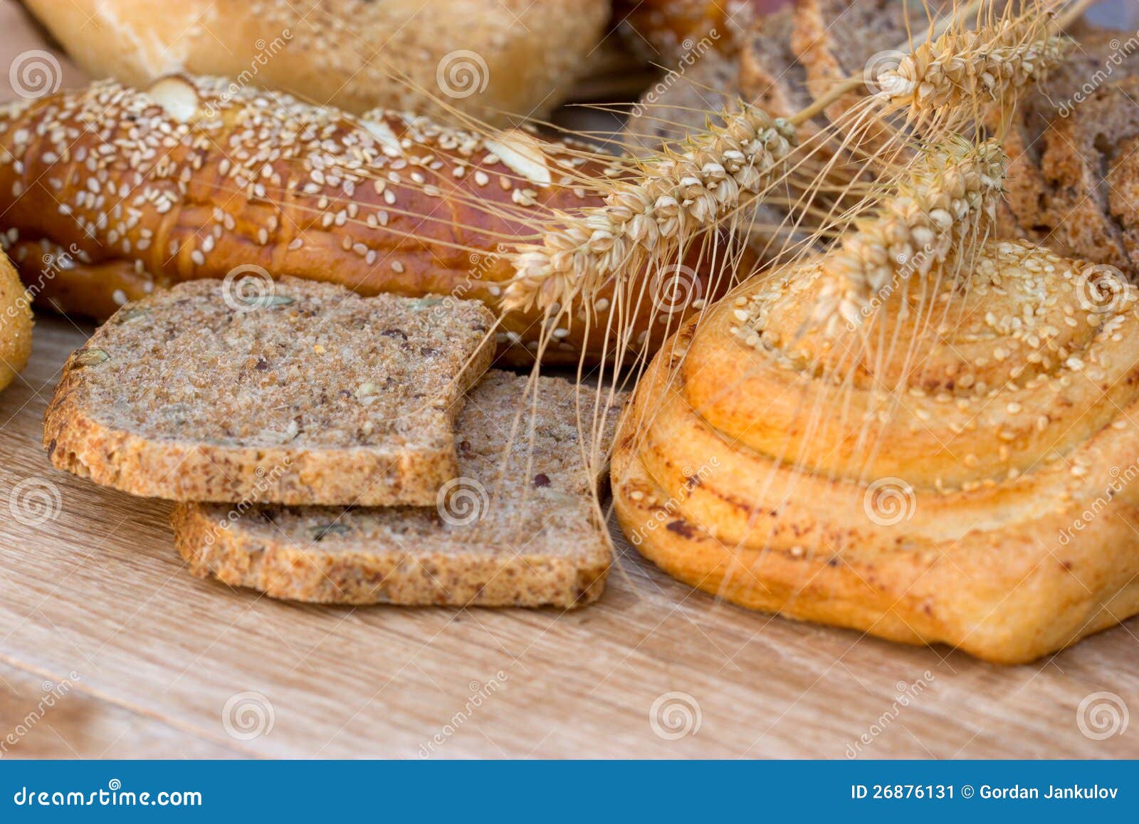 Bread and pastry stock image. Image of baked, nutrition - 26876131