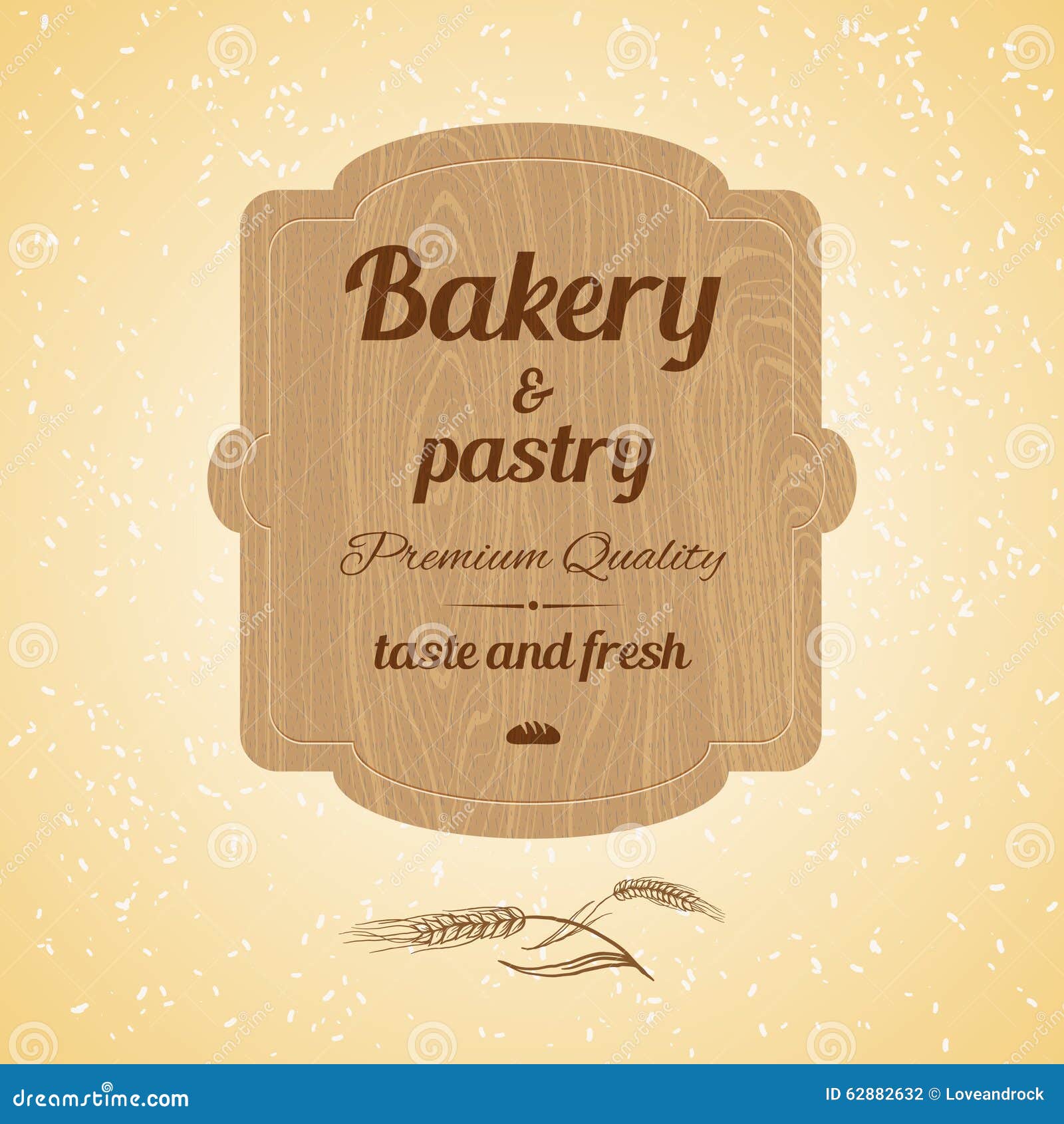 Bread and pastry label stock illustration. Illustration of pastry ...
