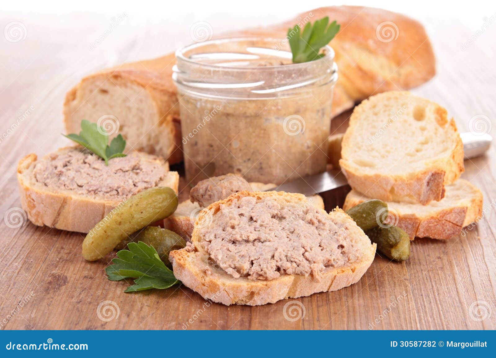 Bread and pate stock photo. Image of toast, chicken, picnic - 30587282
