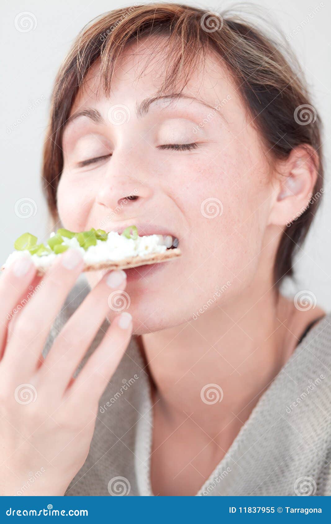 Bread person stock image. Image of holding, casual, attractive - 11837955