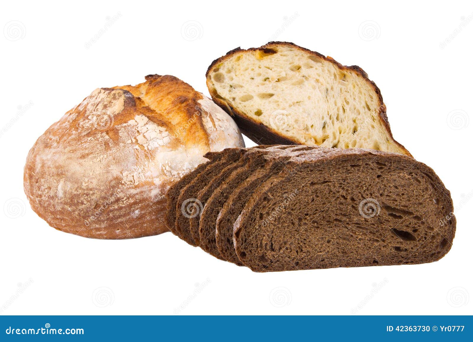 Bread Pieces Butter Plate Isolated White Stock Photo - Image of ...