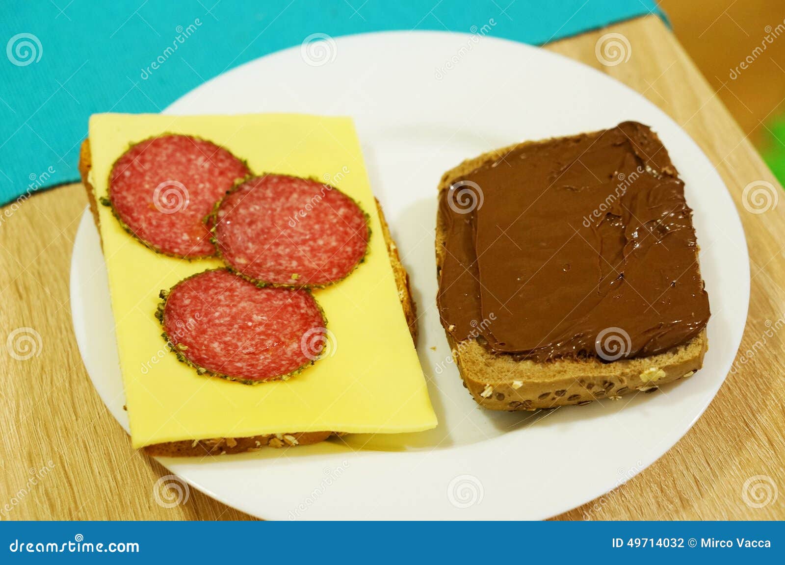 Bread on plate stock photo. Image of bread, spread, plate - 49714032