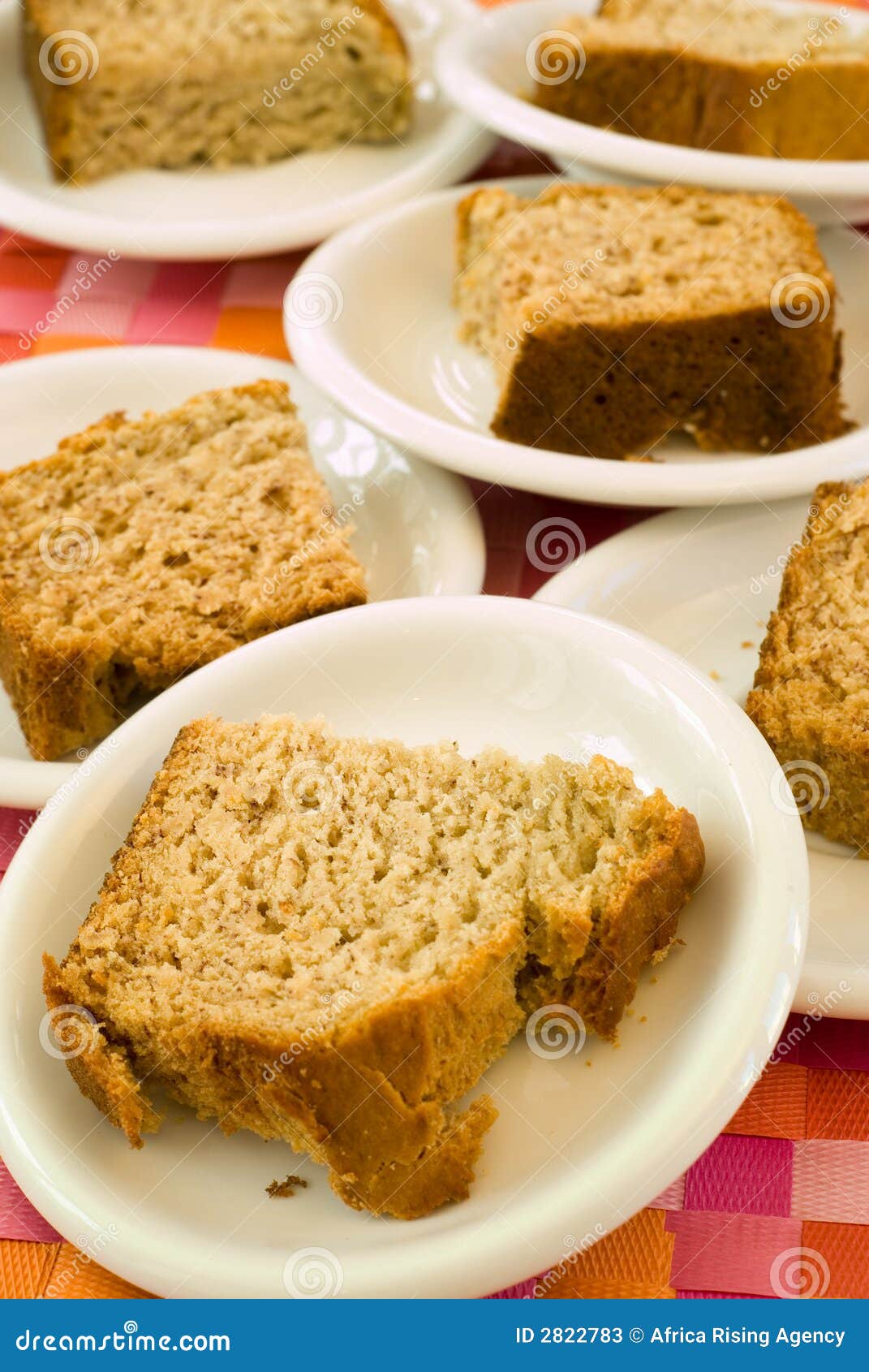 Bread on plates stock image. Image of delicious, cooked - 2822783