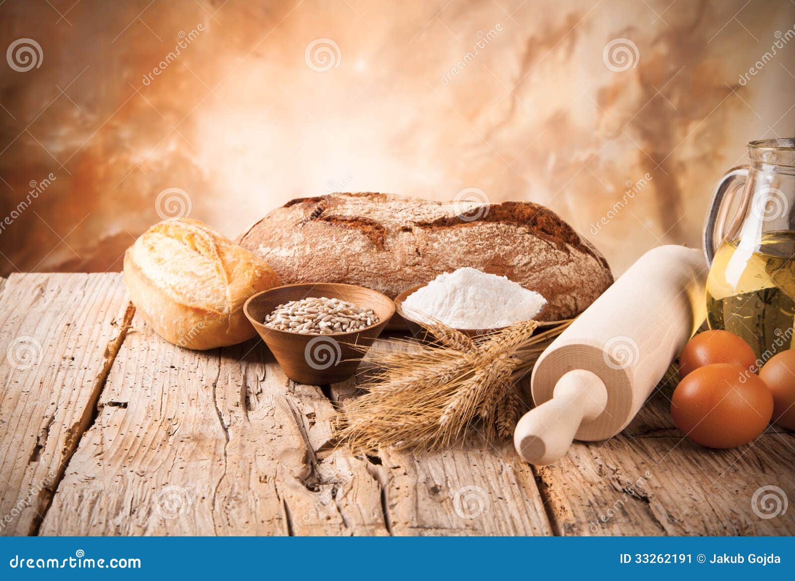 Bread preparation stock image. Image of cereal, flour - 33262191