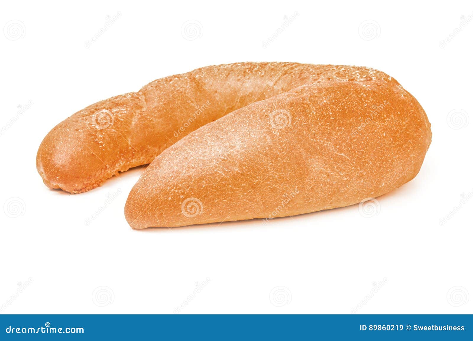 Bread Product Isolated on a White Background Cutout Stock Image - Image ...