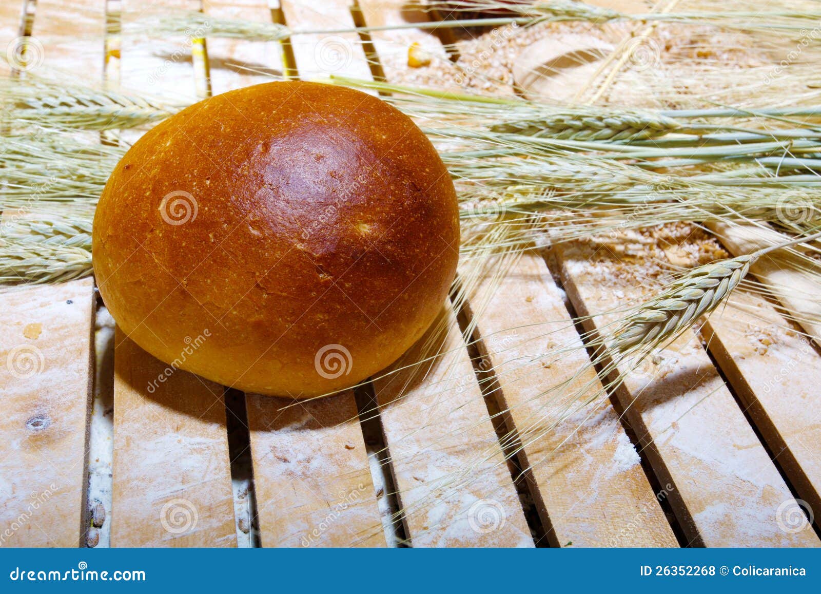 Bread roll stock photo. Image of organic, closeup, grain - 26352268