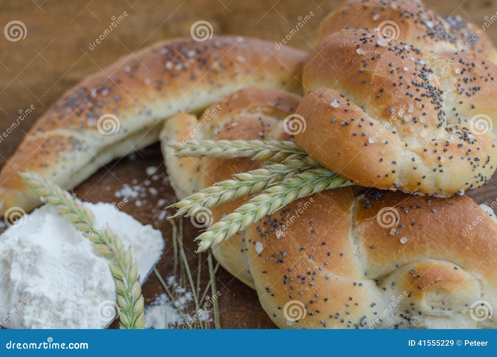 Bread Roll and Bun from Small Bakery Stock Image - Image of health ...