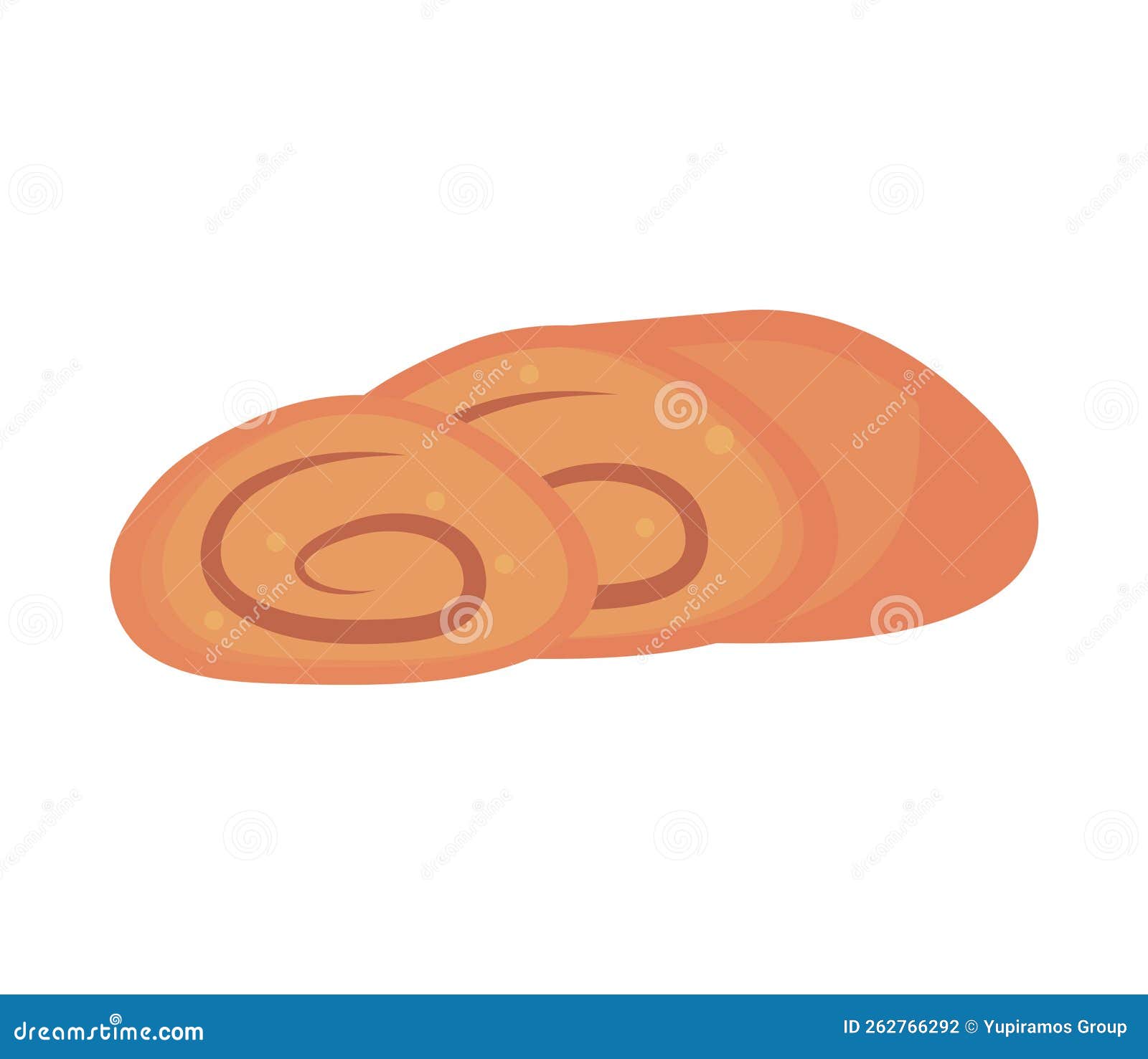 Bread roll icon stock vector. Illustration of fresh - 262766292