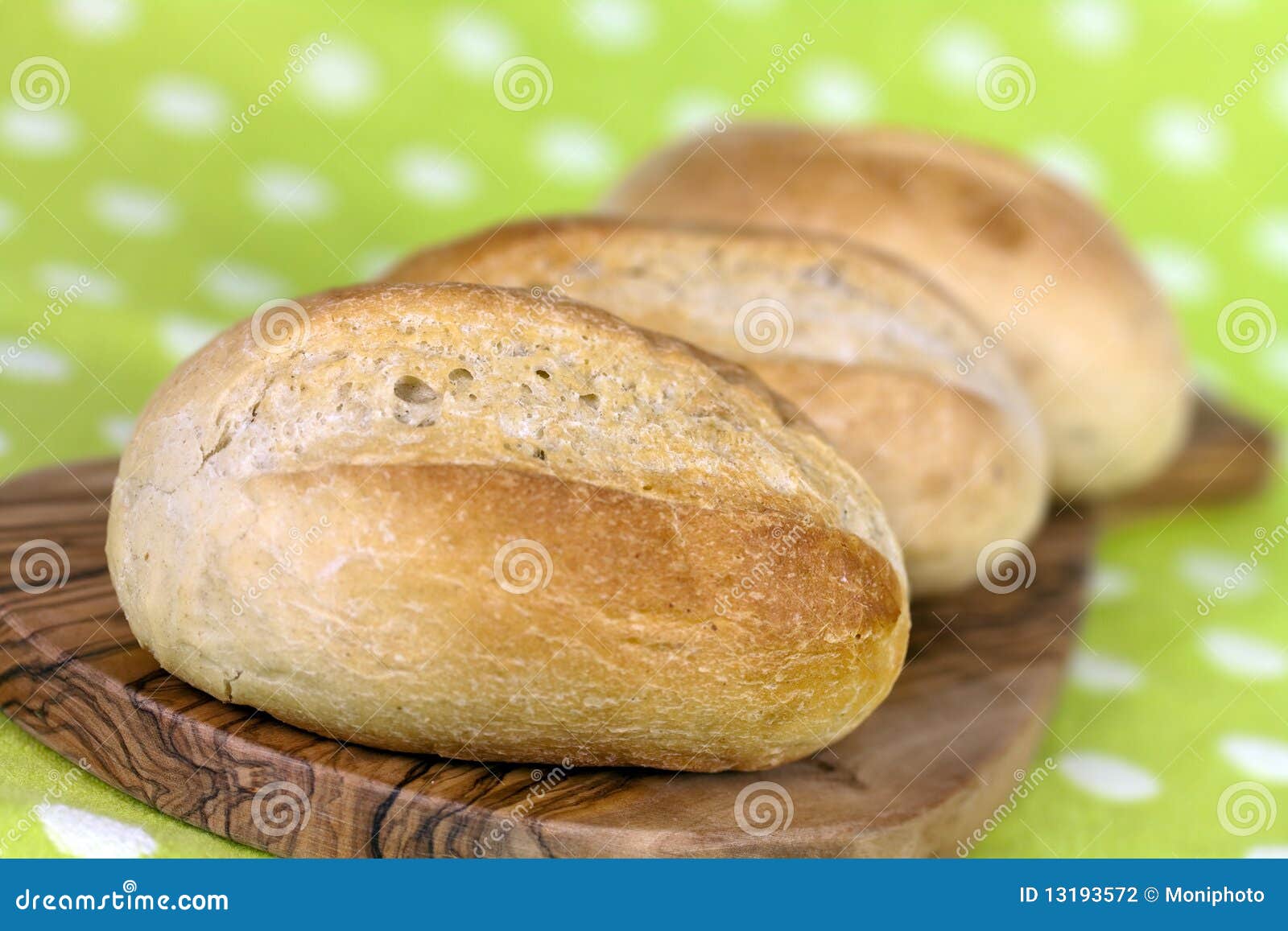 Bread Rolls, on the Cutting Board Stock Photo - Image of bread, food ...