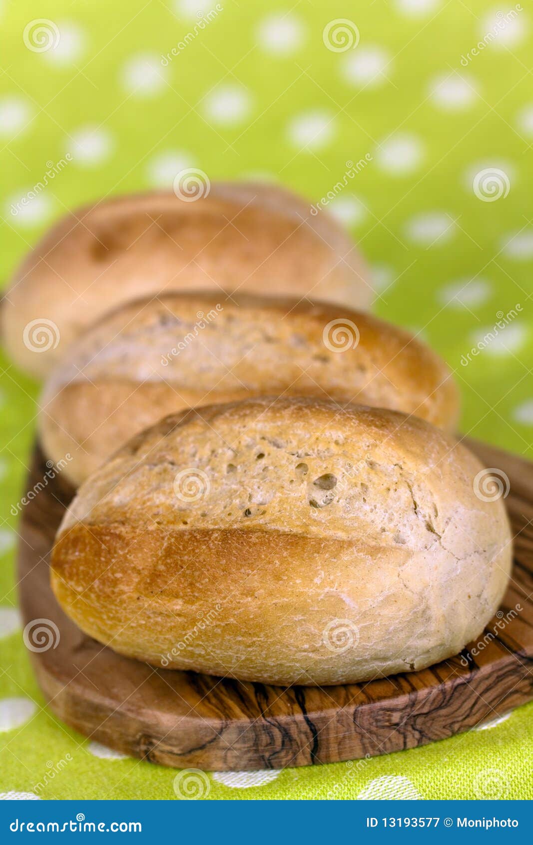Bread Rolls, on the Cutting Board Stock Image - Image of nutrition ...