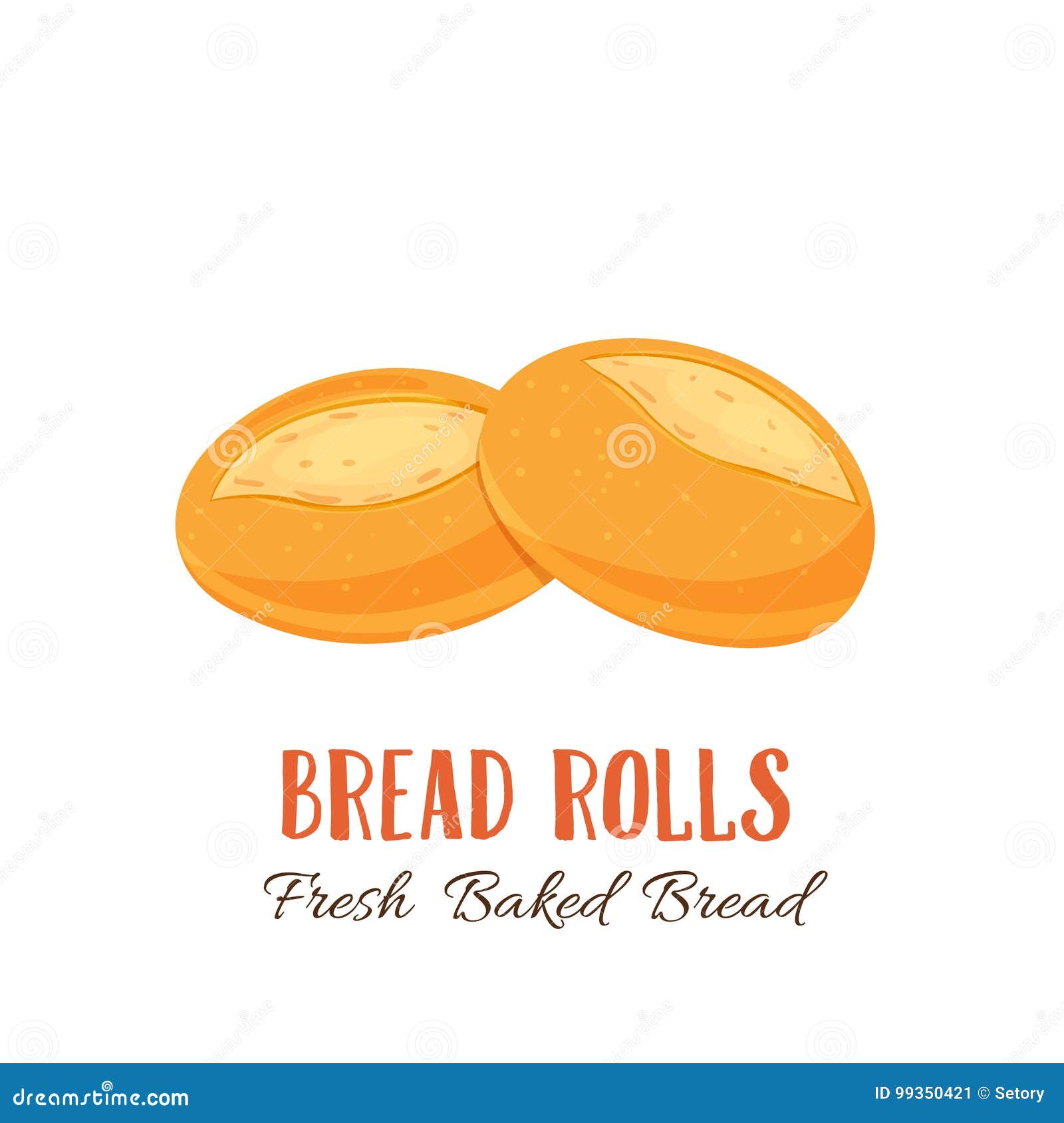 Bread rolls icon stock vector. Illustration of french - 99350421