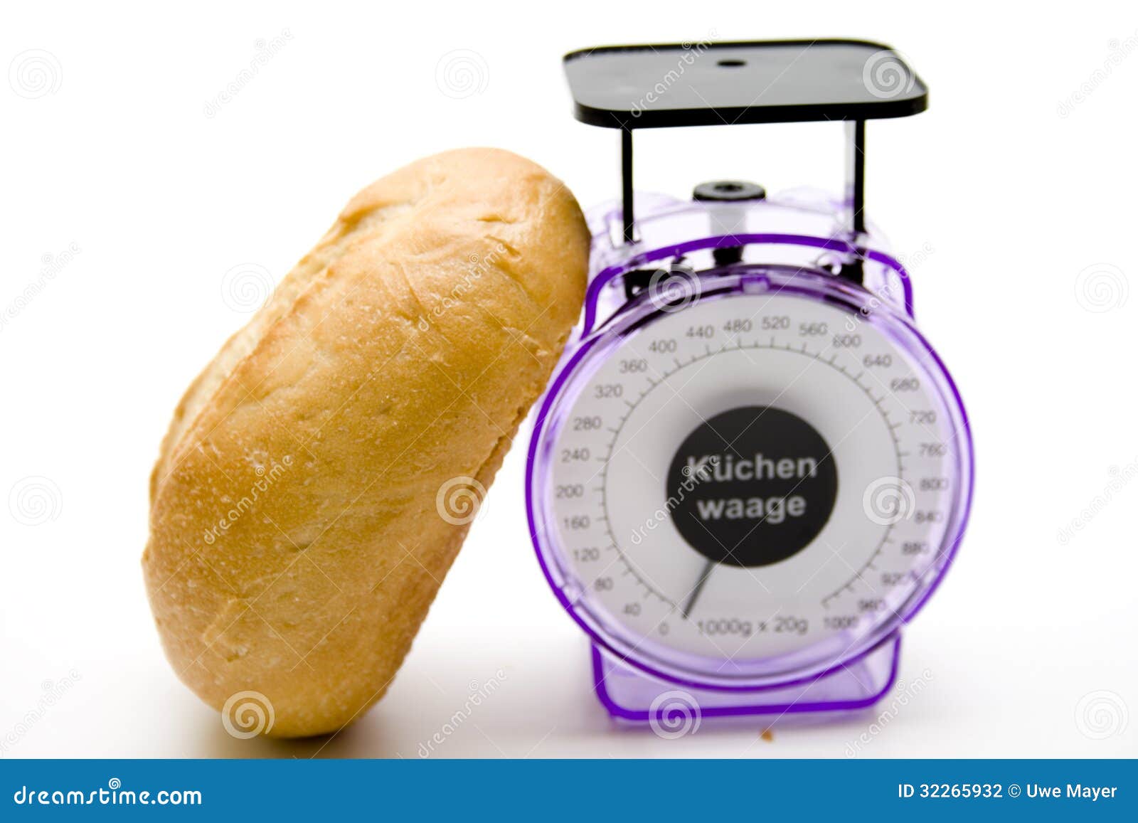 Bread Rolls with Kitchen Scales Stock Photo - Image of vegetarian ...