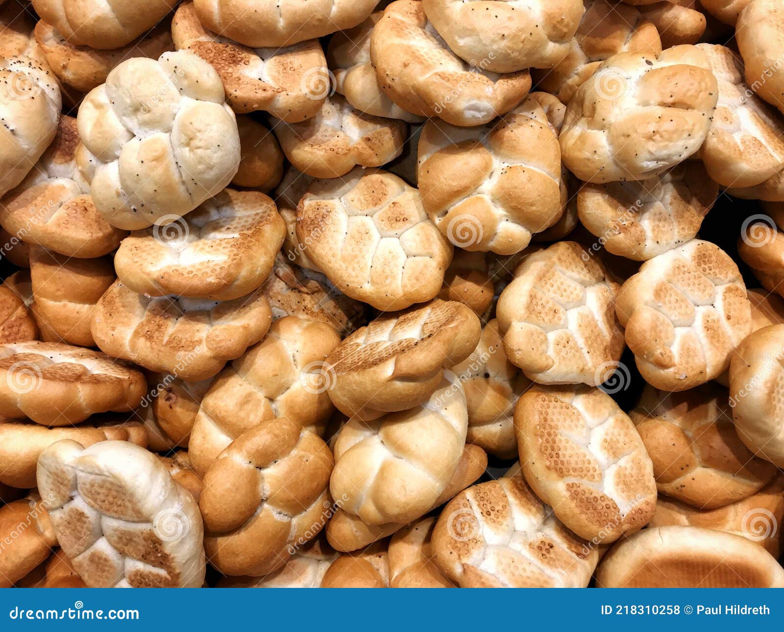 Bread Rolls in Supermarket stock photo. Image of shop - 218310258