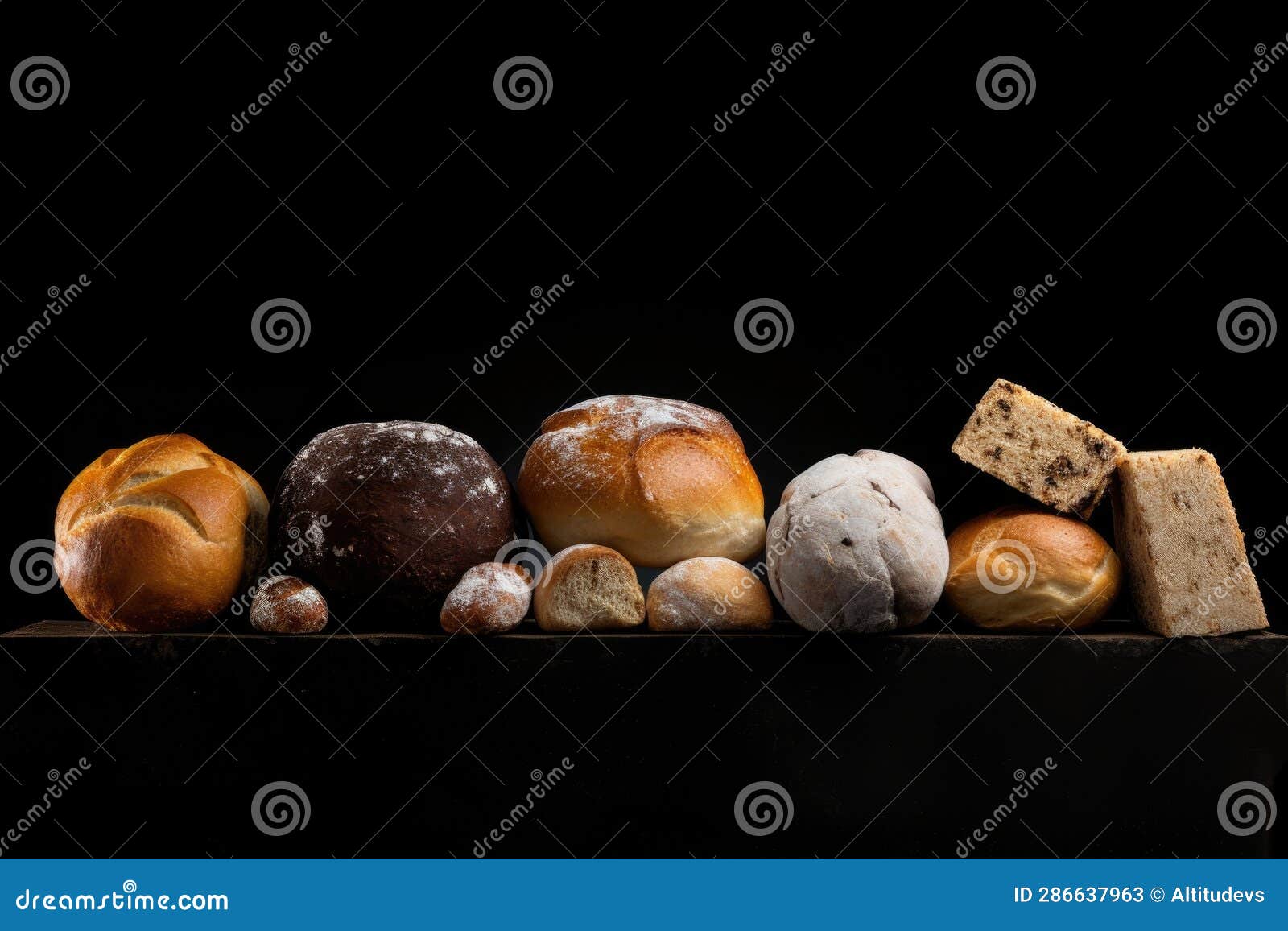 Bread Rolls in Various Stages of Rising Stock Image - Image of yeast ...