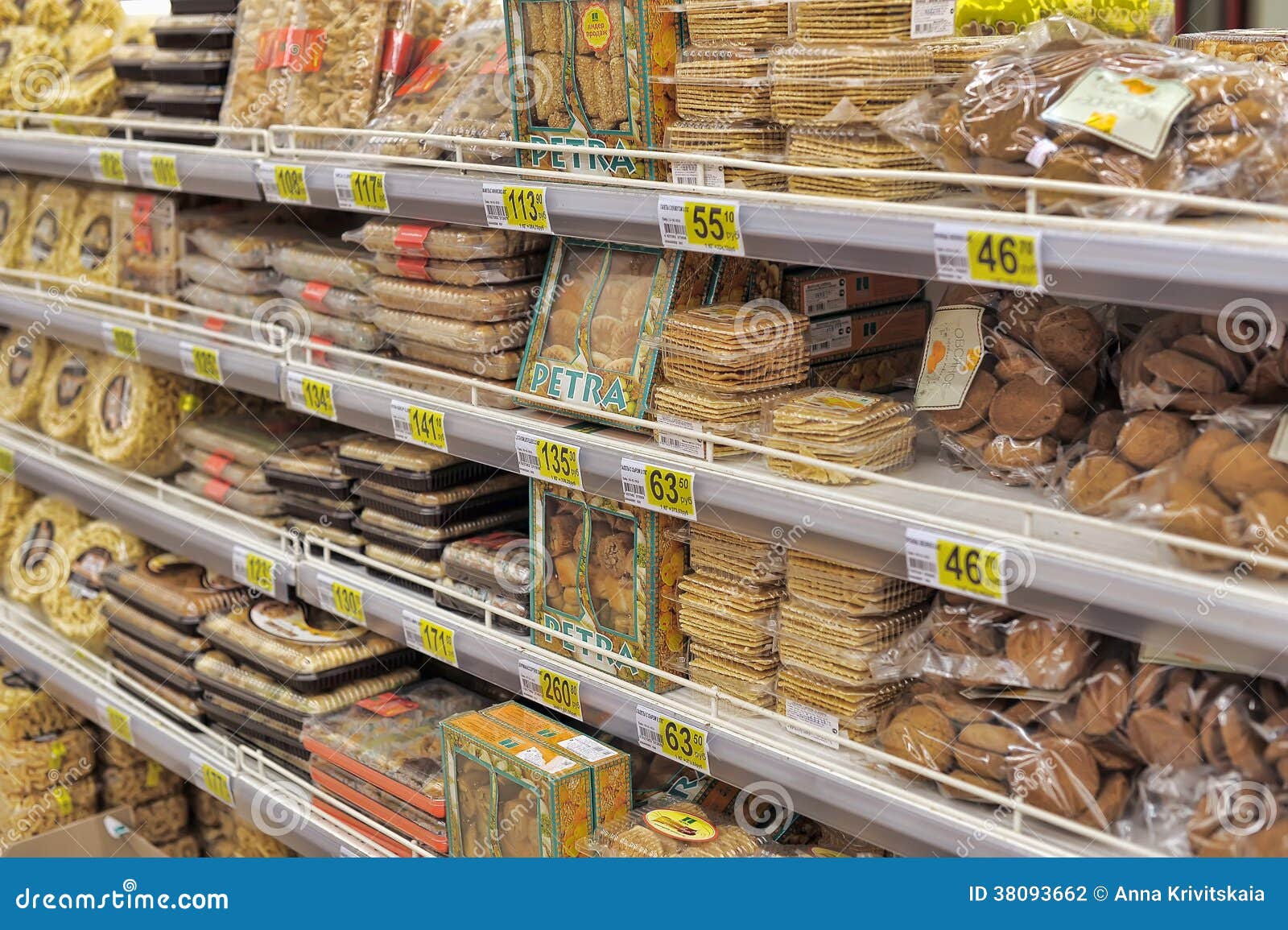 Bread for Sale on a Store Shelves. Editorial Photography - Image of ...