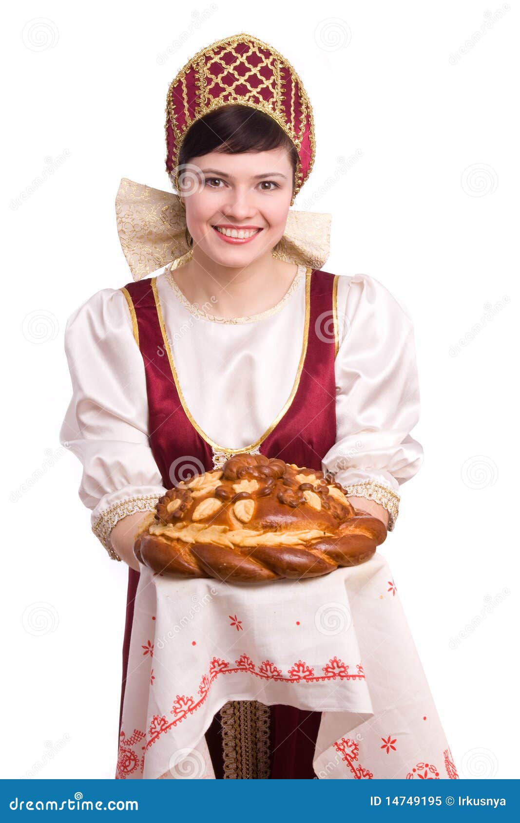 Bread-and-salt welcome stock image. Image of ethnicity - 14749195