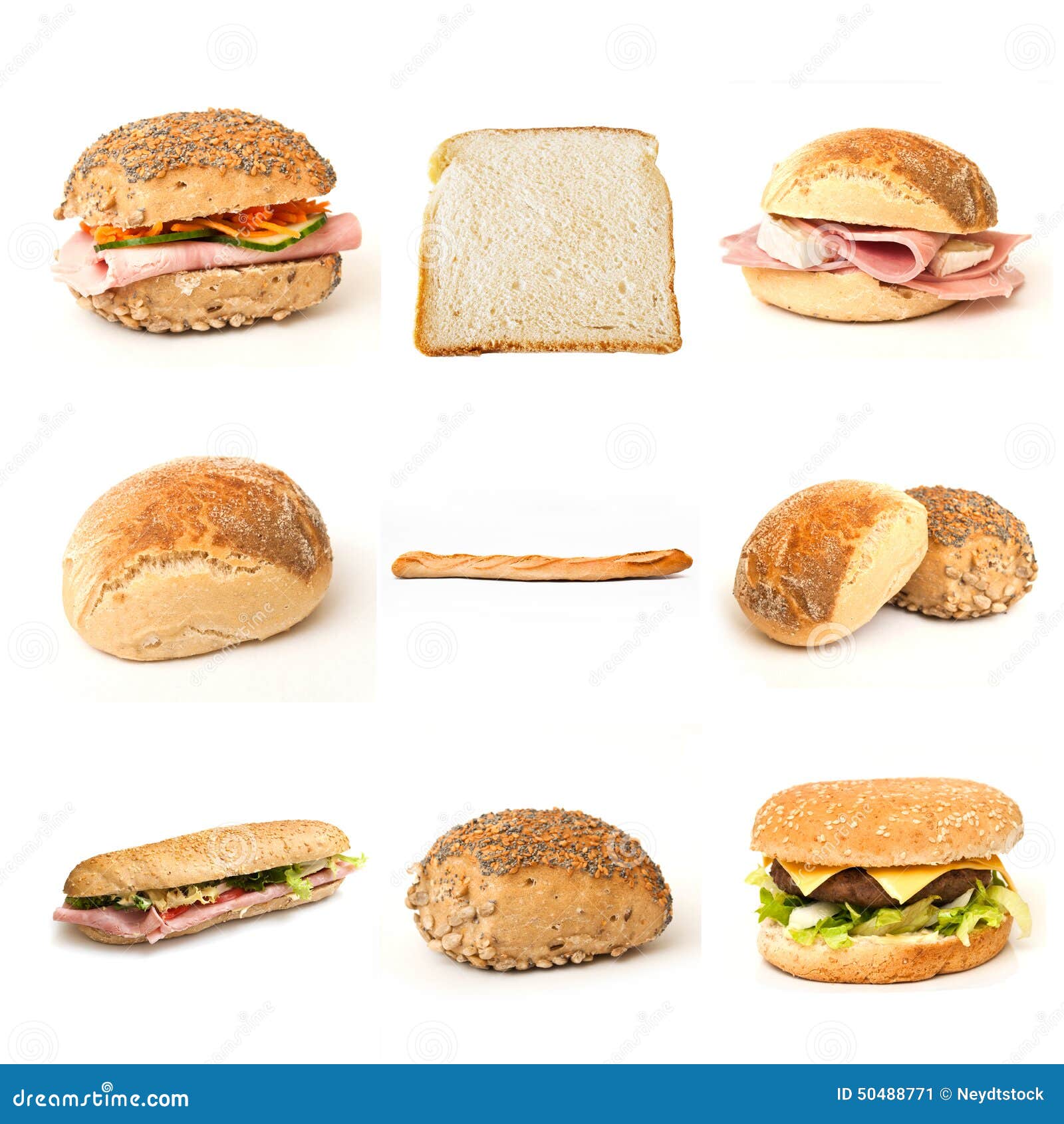 Sandwiches Collage Royalty-Free Stock Photography | CartoonDealer.com ...