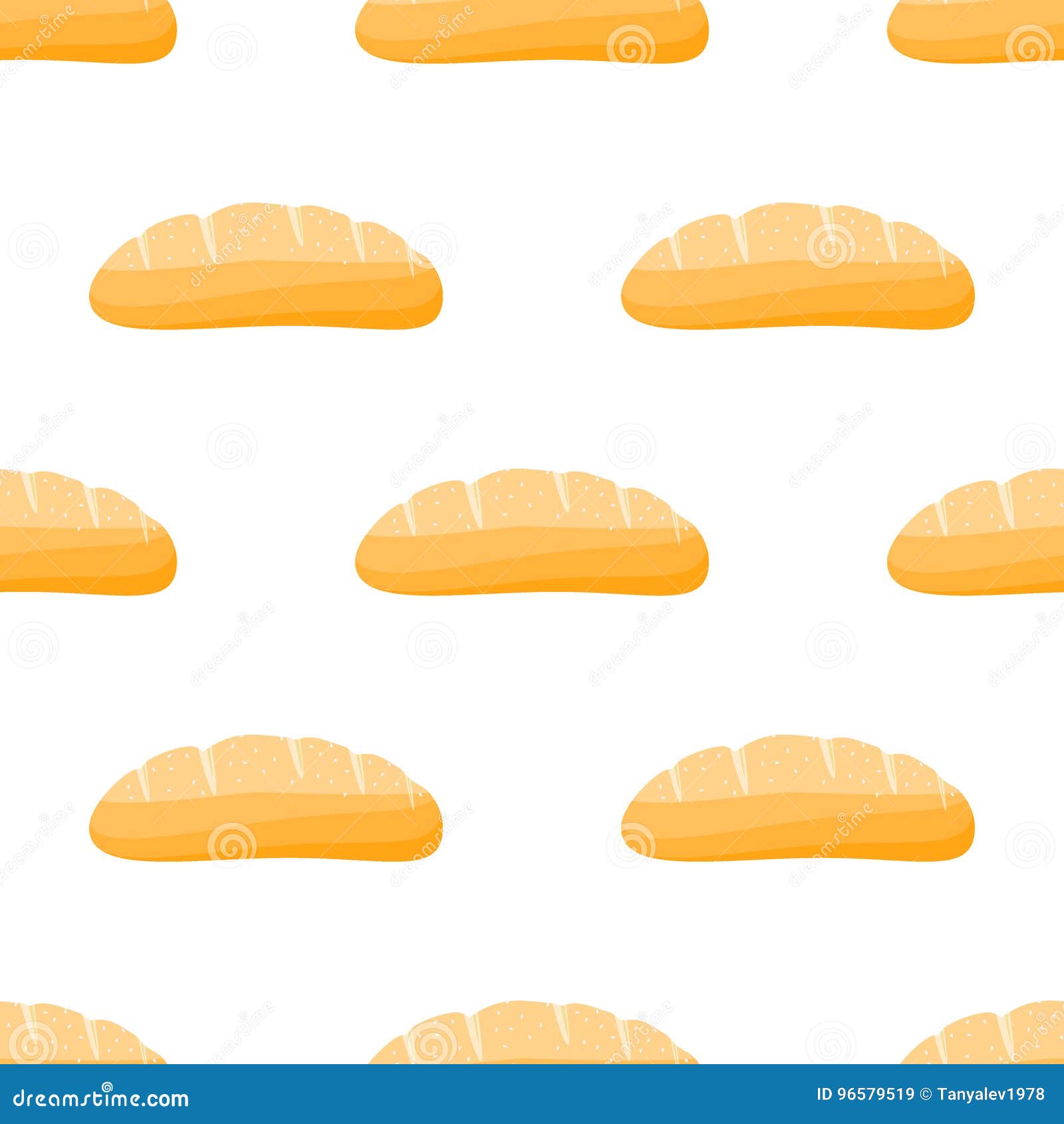 Bread seamless pattern stock illustration. Illustration of kitchen ...