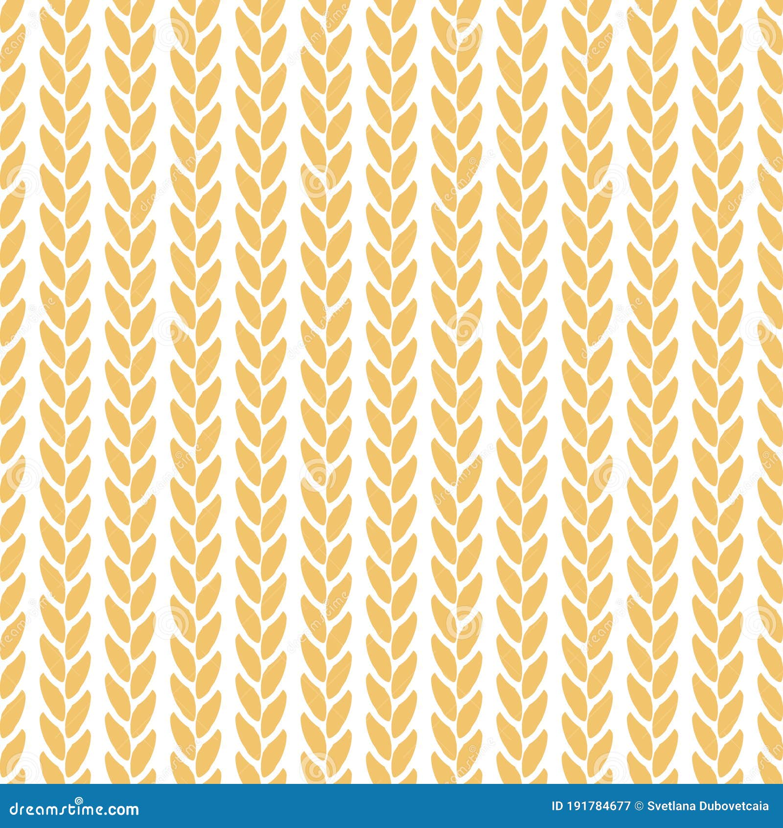 Bread Seamless Pattern. Oats, Wheat, Grain, Rice Background Stock ...