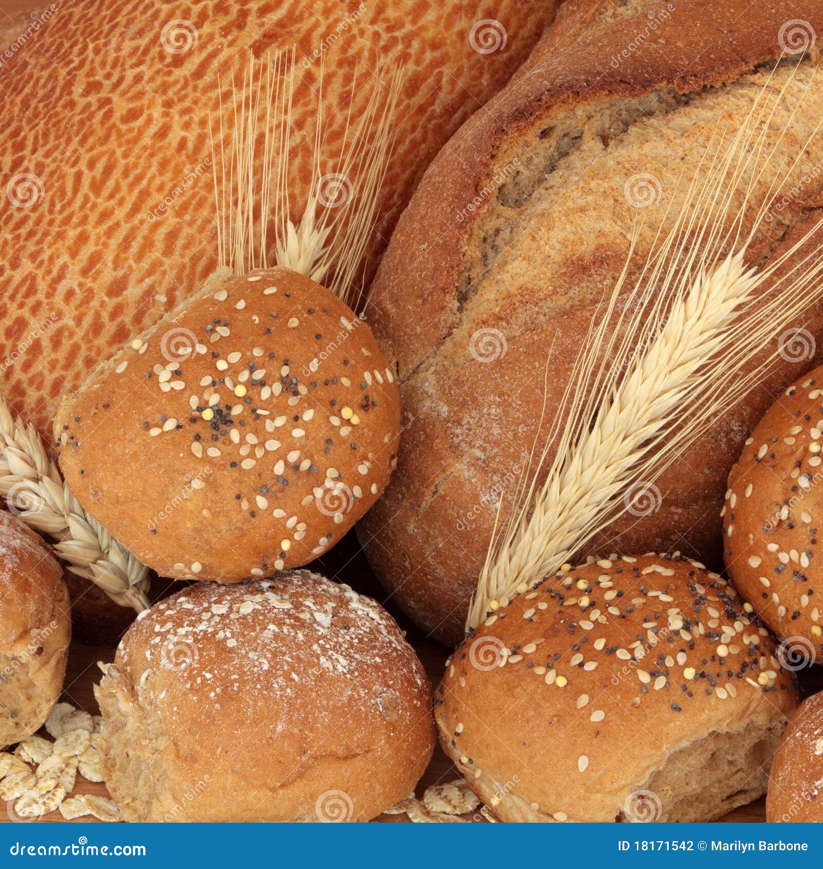 Bread Selection stock photo. Image of loaf, bread, wheat - 18171542