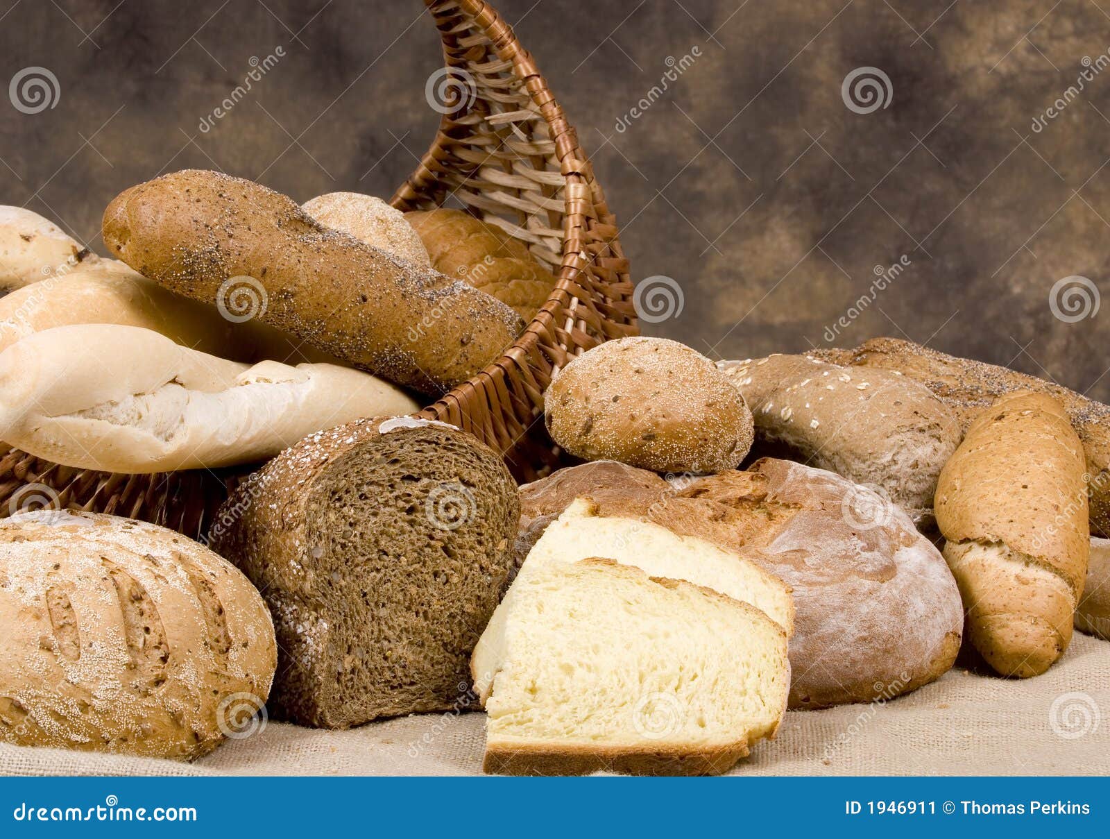Bread Series (assortment of Breads) Stock Image - Image of hard, roll ...