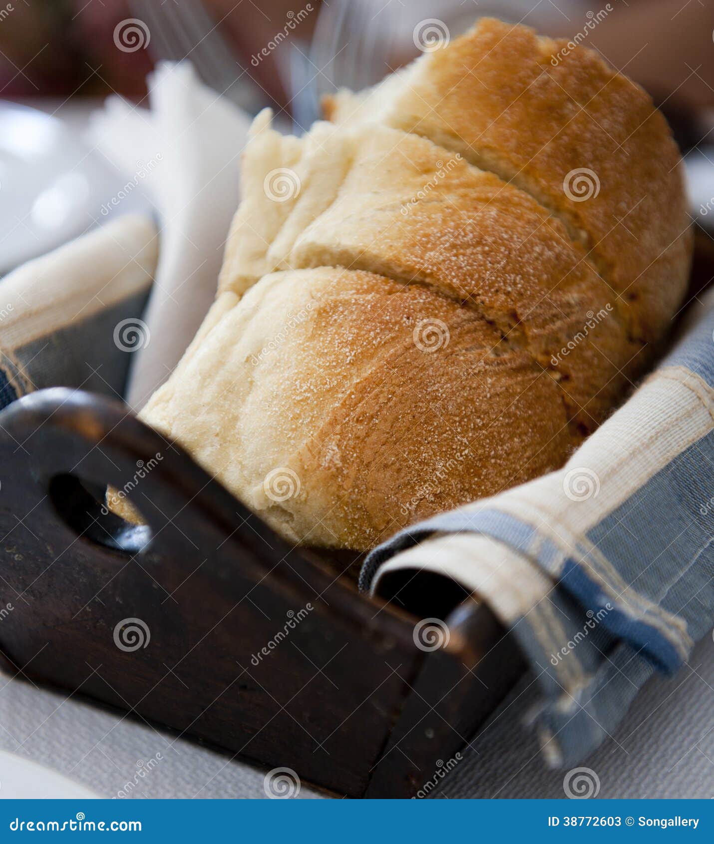 Bread Served on Wooden Tray Stock Image - Image of morning, food: 38772603