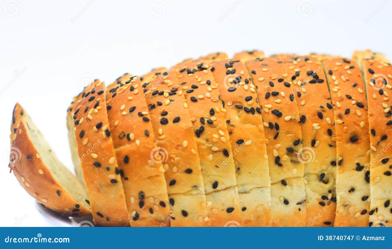 Bread with sesame seed stock image. Image of bread, background - 38740747