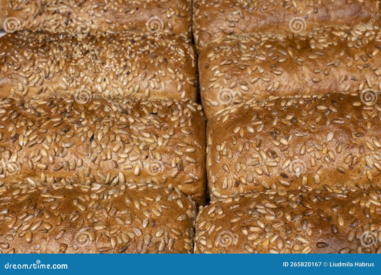 Bread with Sesame Seeds. Close Up Stock Image - Image of food, natural ...