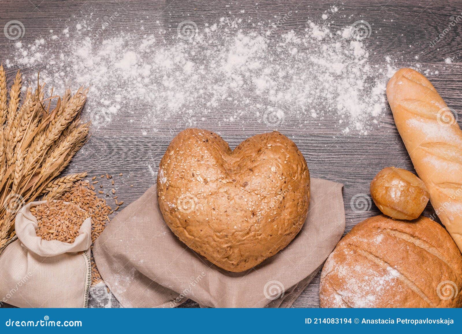 Bread in the Shape of a Heart, Around Different Types of Bread - Craft ...