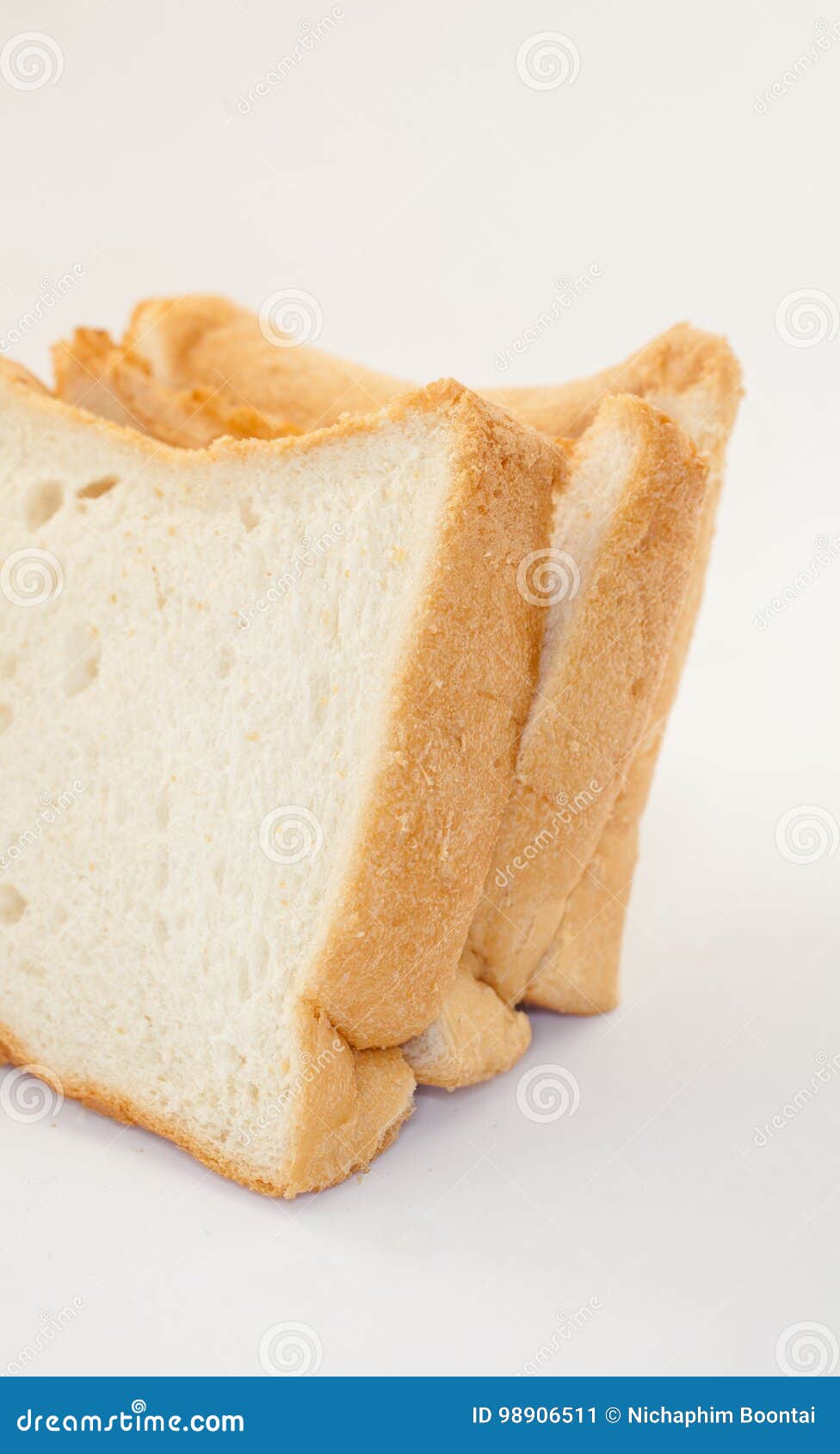 Bread Sheet on White Background Stock Image - Image of eating, flour ...