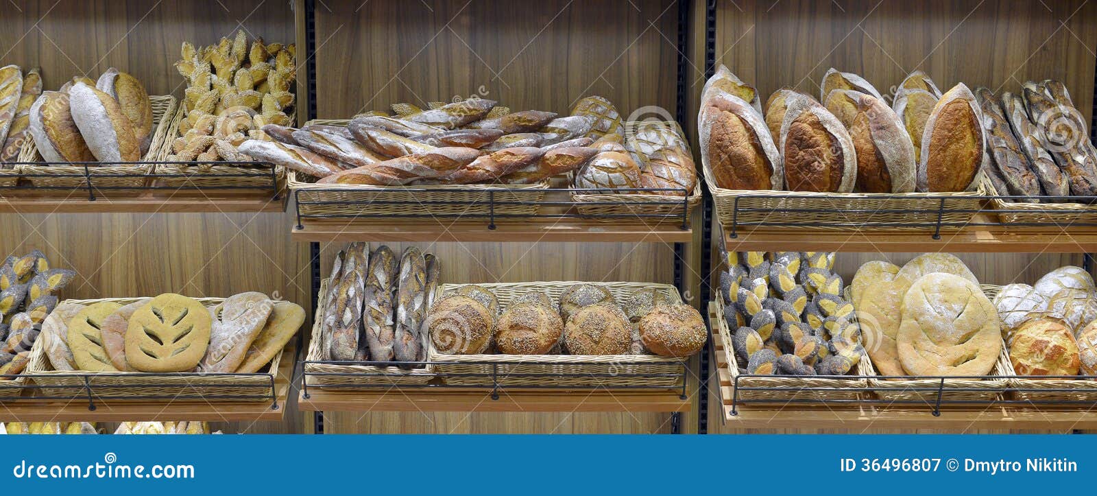 Bread in a shop stock image. Image of pastry, europe - 36496807
