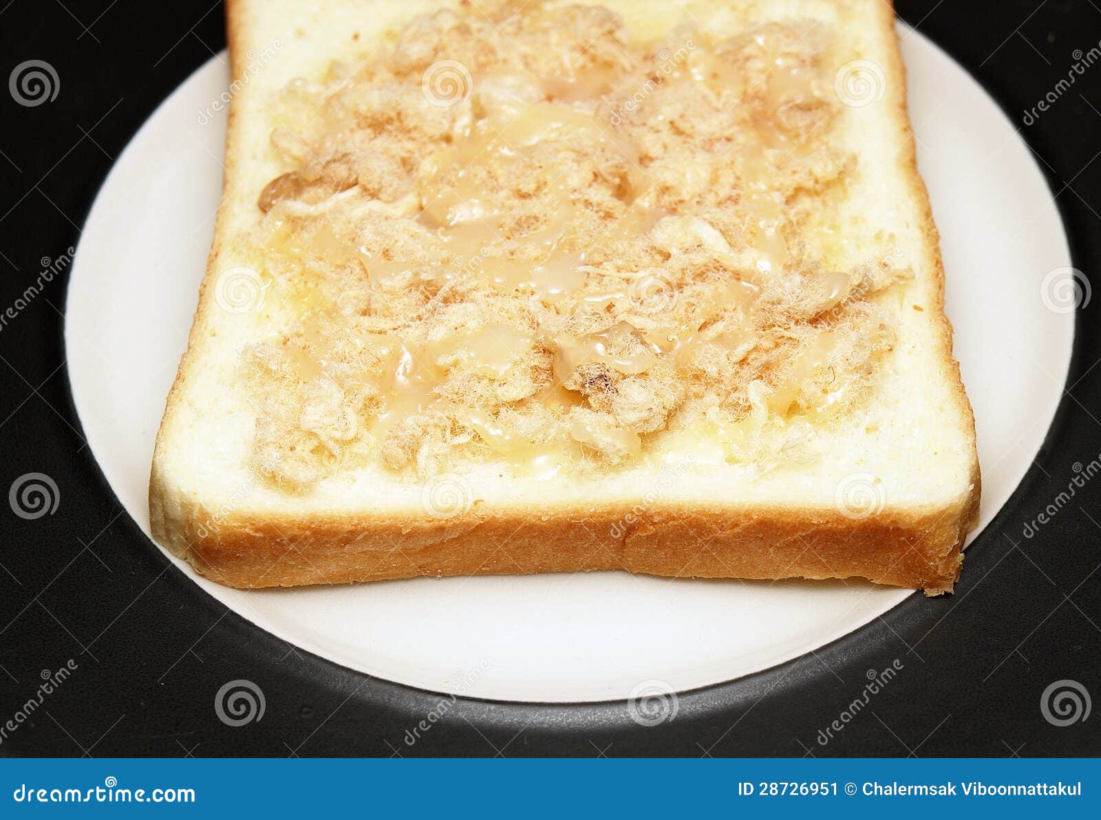 Bread with shredded pork stock image. Image of breakfast - 28726951