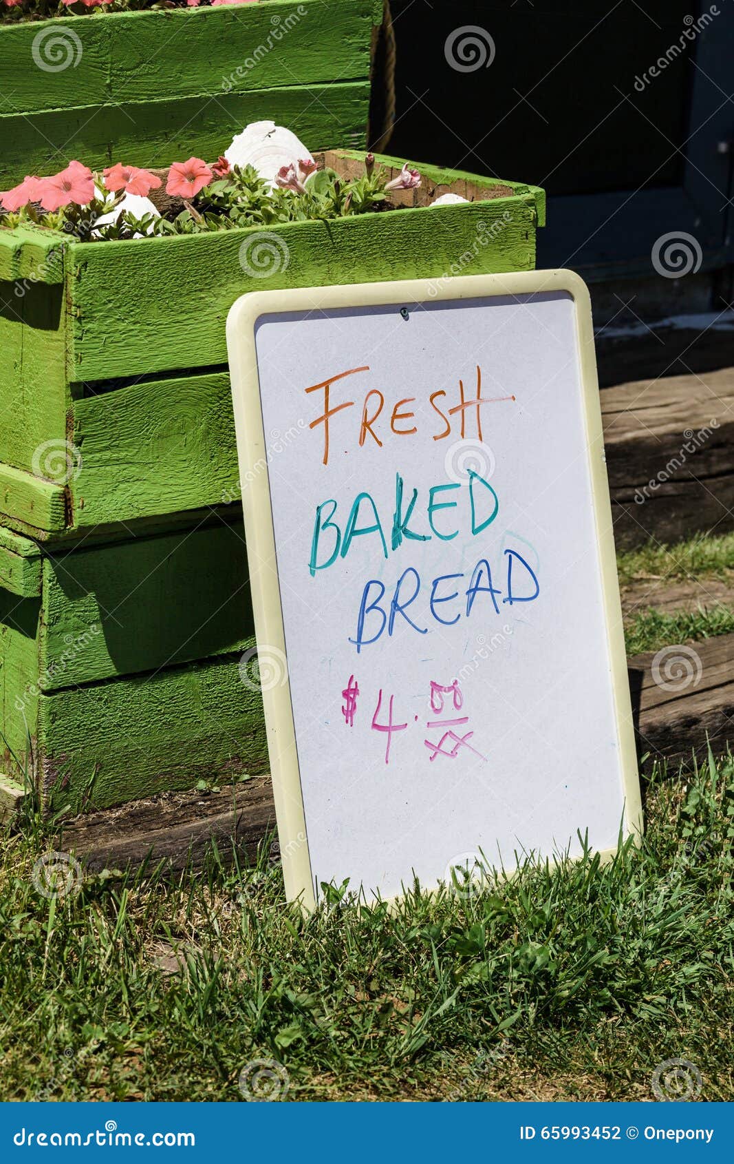 Bread Sign stock photo. Image of food, store, baked, hand - 65993452