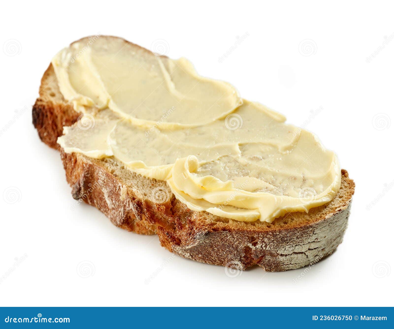 Bread slice with butter stock photo. Image of culinary - 236026750