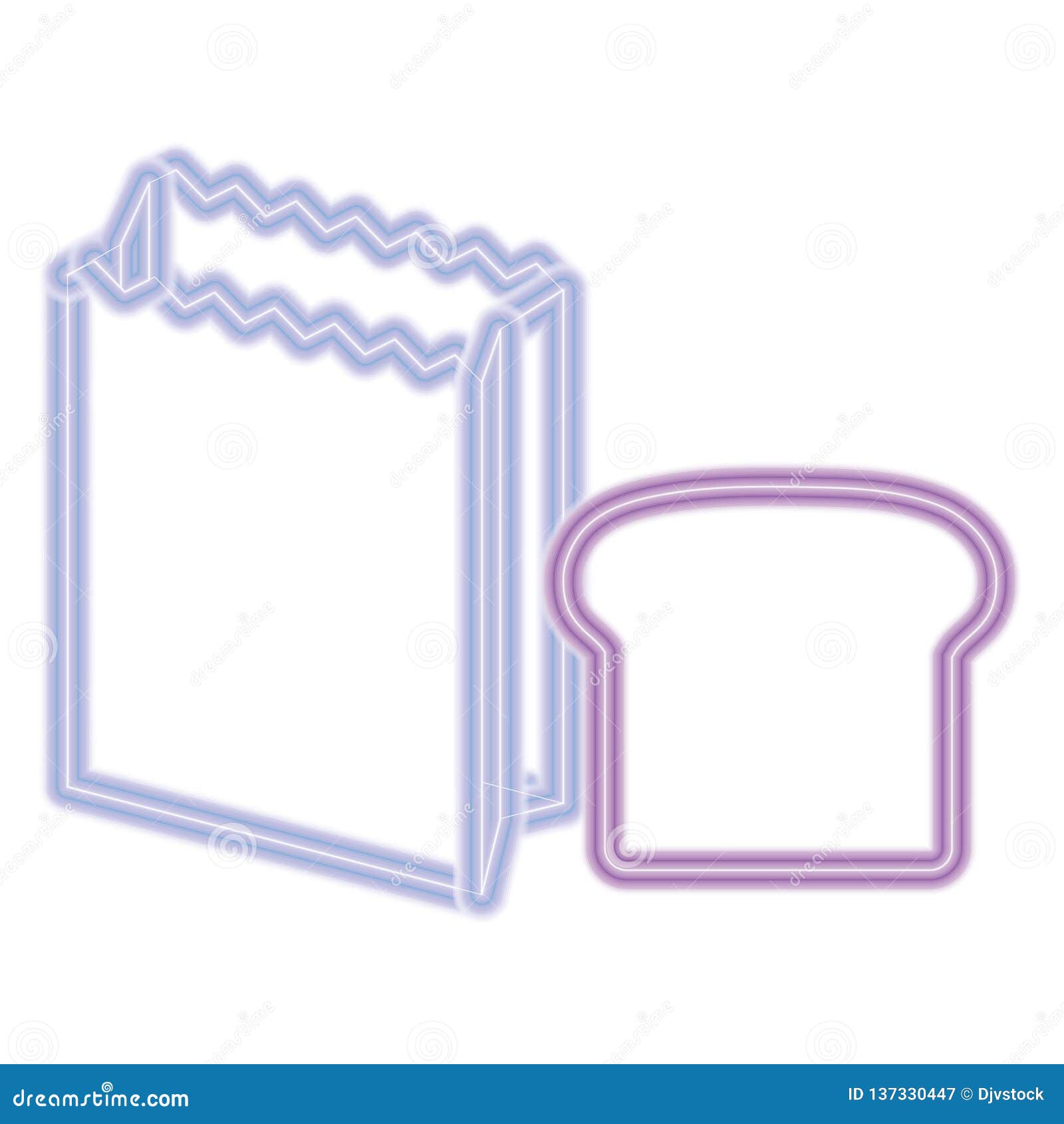 Bread slice design stock vector. Illustration of bread - 137330447