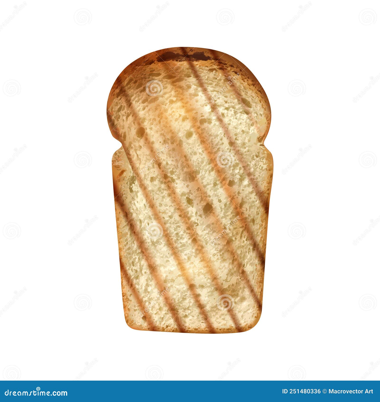 Bread Slice Icon stock vector. Illustration of cereal - 251480336