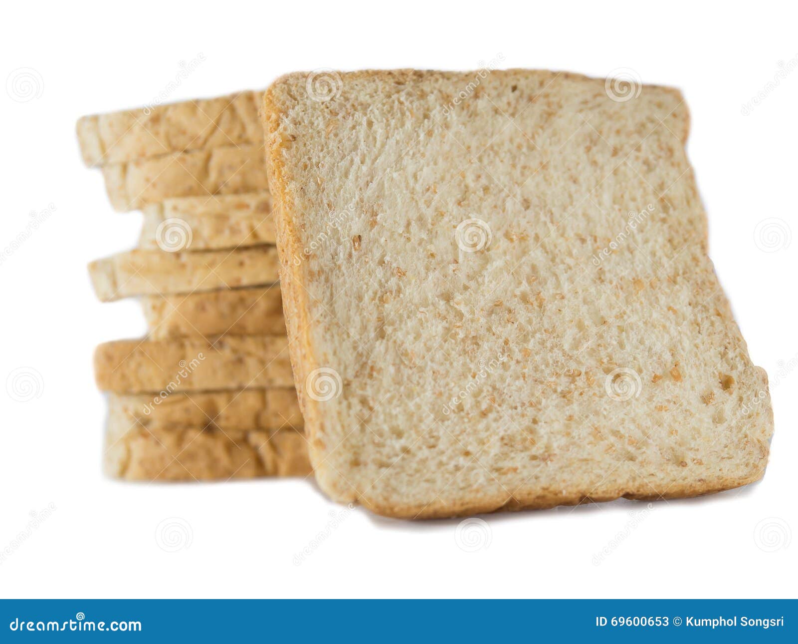 Bread slice stock image. Image of object, grain, color - 69600653