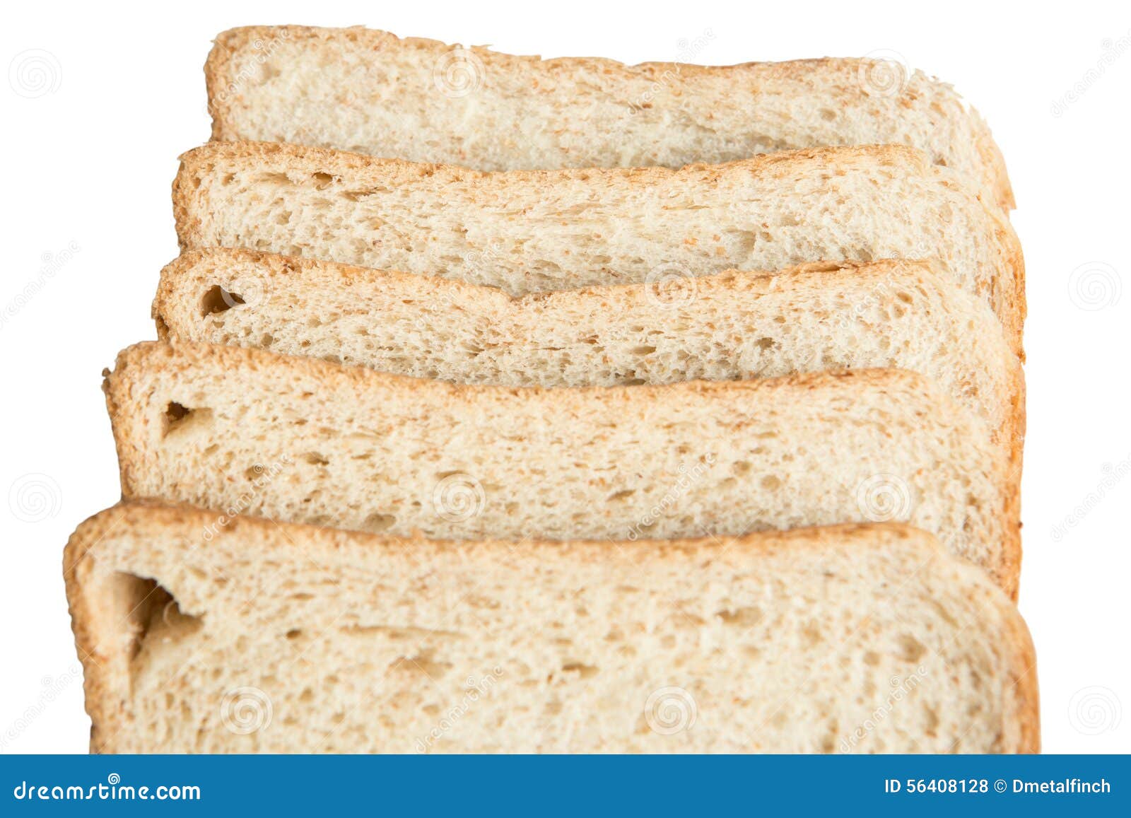 Bread slice stock photo. Image of wheat, crisp, isolated - 56408128