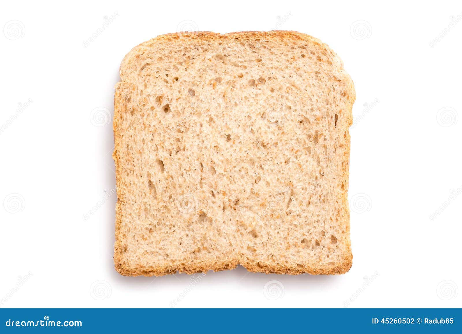 Bread Slice Isolated stock photo. Image of meal, piece - 45260502