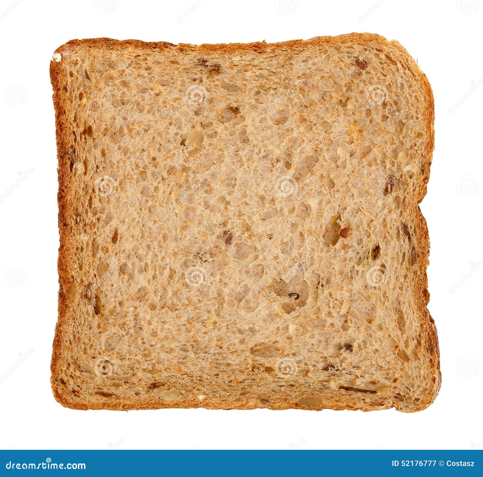 Bread slice stock image. Image of cereal, baked, natural - 52176777