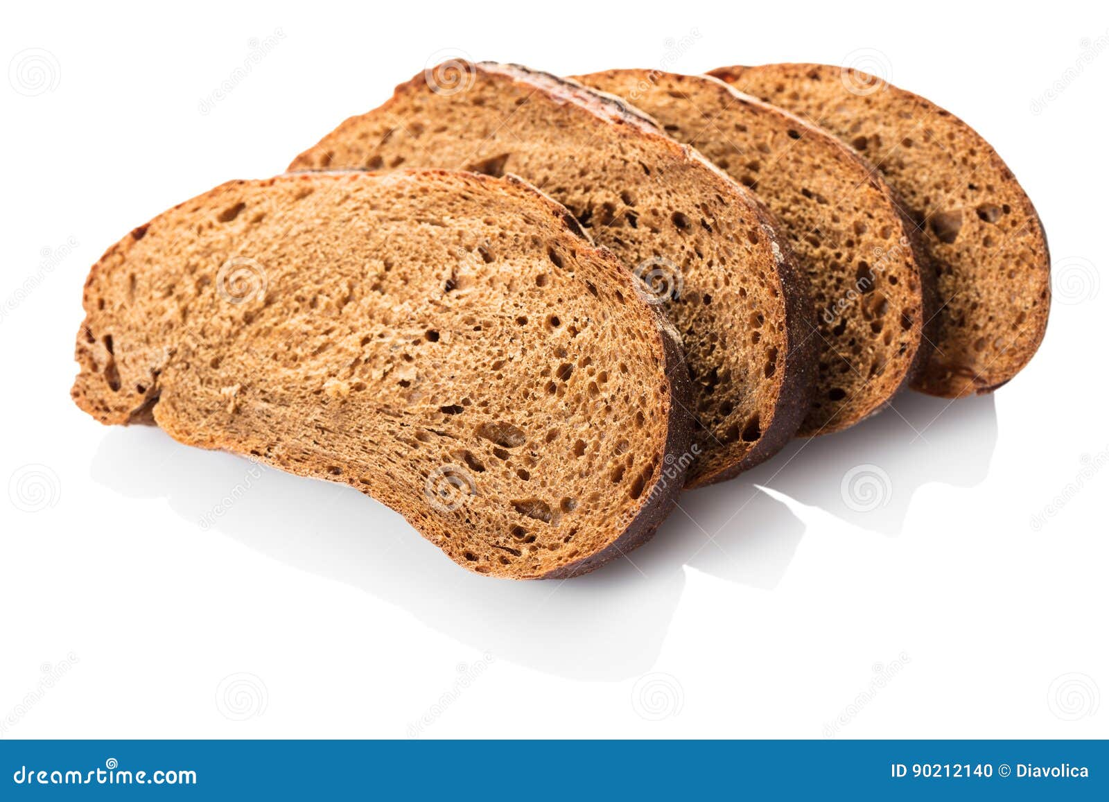 Bread slices closeup stock photo. Image of tasty, brown - 90212140