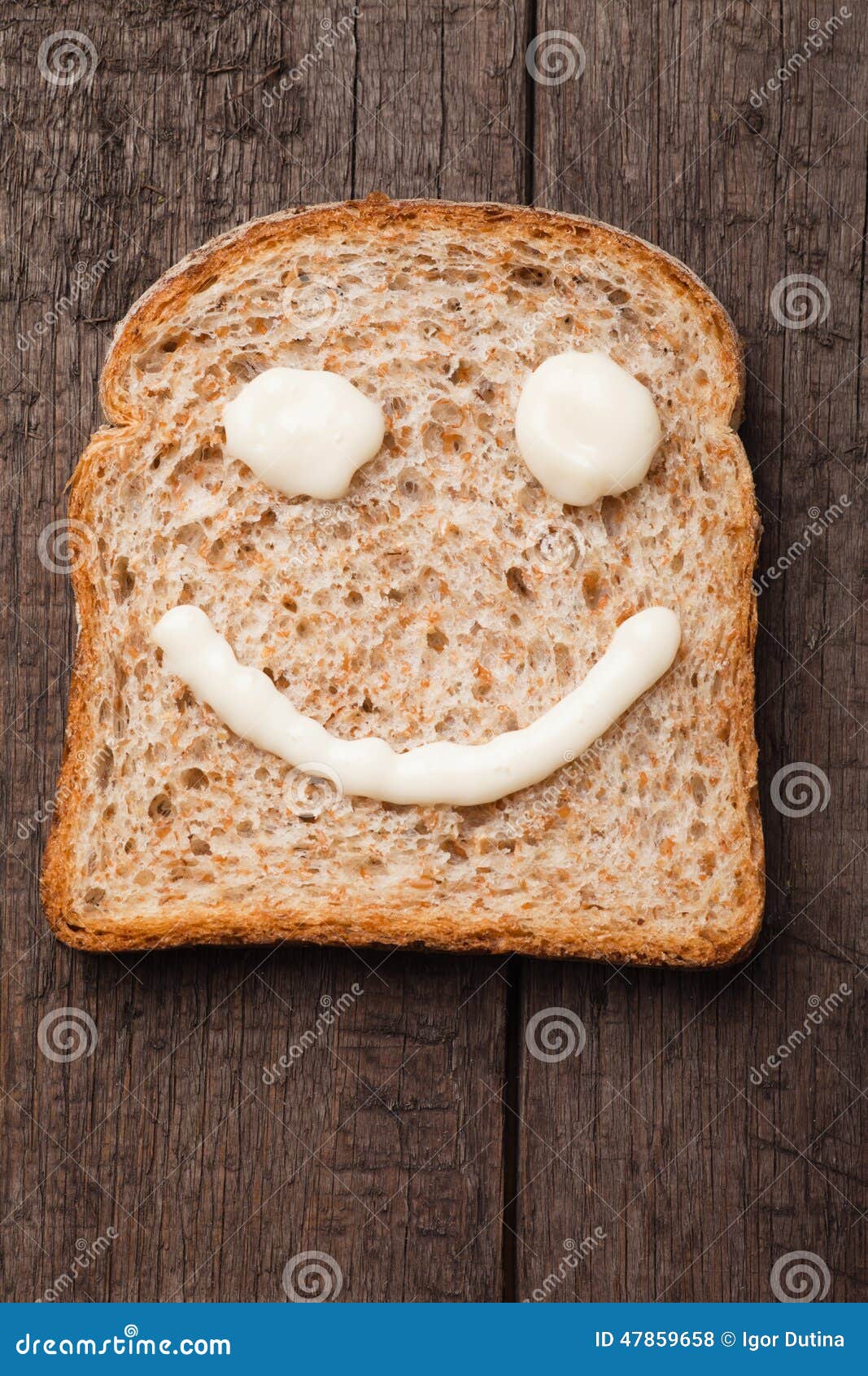 Bread smiley stock photo. Image of snack, slice, mayo - 47859658