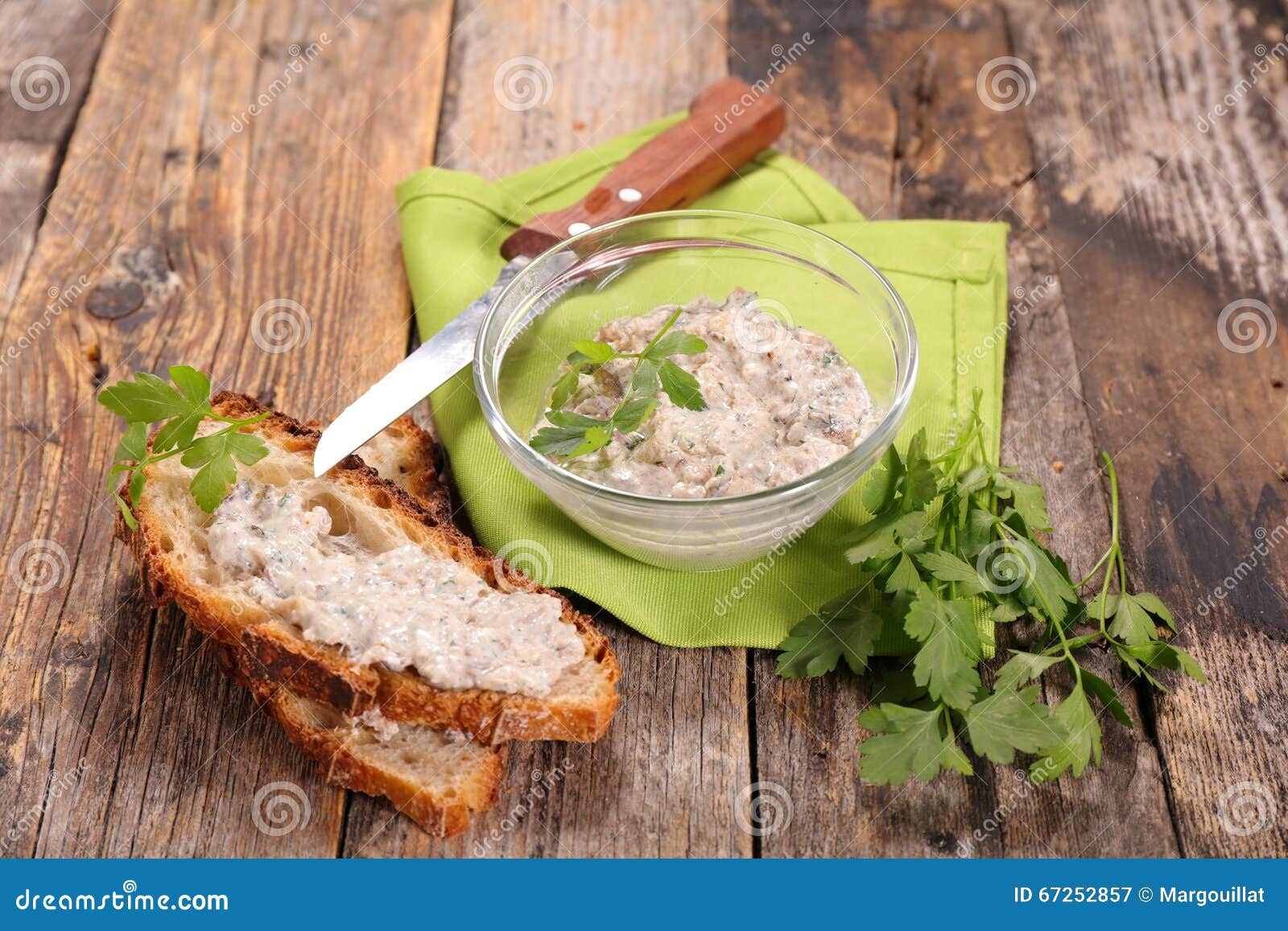 Bread and spread stock image. Image of sardine, healthy - 67252857