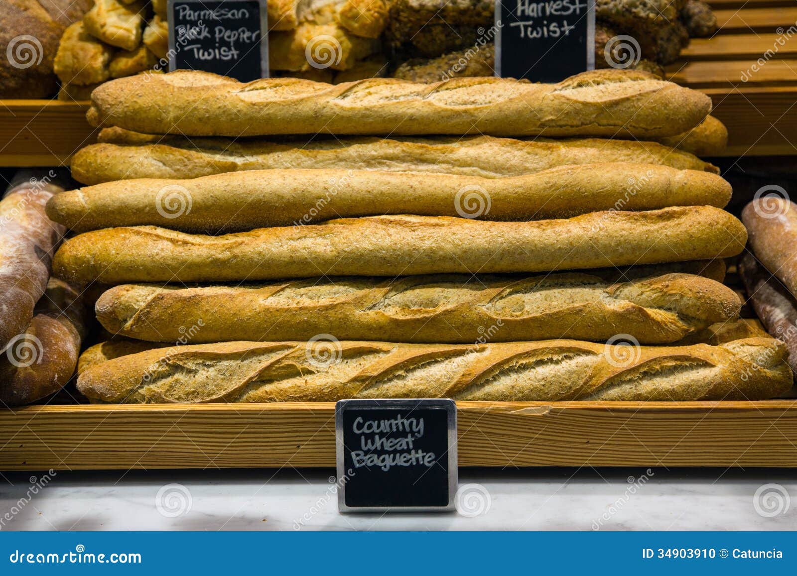 Bread on a Stand in a Bakery Stock Photo - Image of eating, cake: 34903910