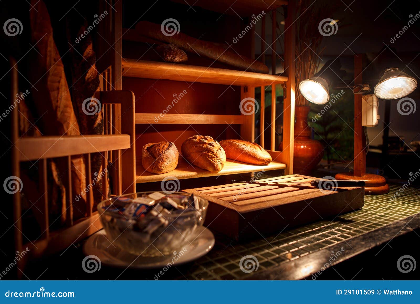 Bread station stock image. Image of bread, eating, brown - 29101509
