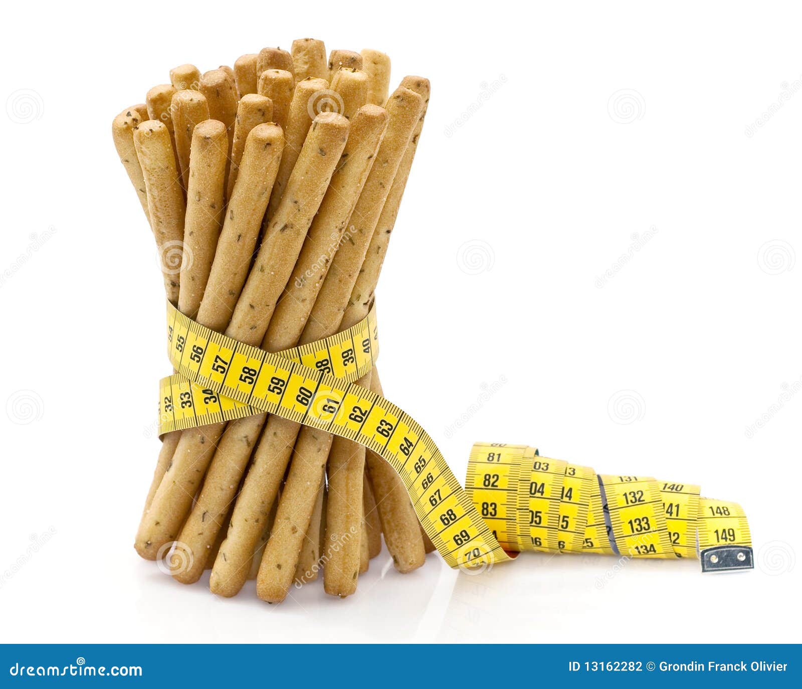 Bread Sticks & Measuring Tape Stock Photo - Image of measuring ...